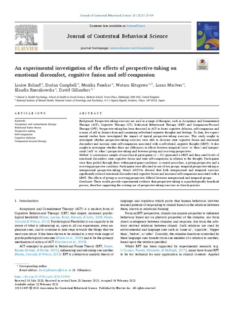 an experimental investigation of the effects of perspective taking on