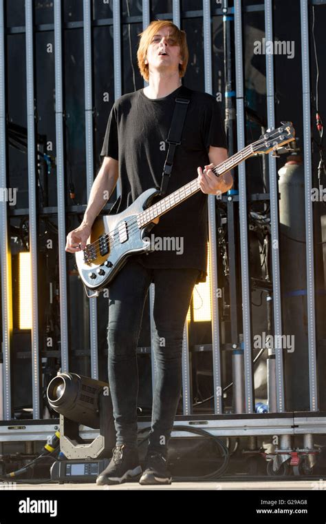 Columbus Ohio Usa 22nd May 2016 Bassist Matt Kean Of Bring Me The