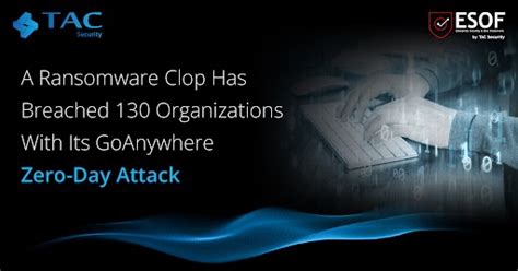 A Ransomware Clop Has Breached 130 Organizations With Its Goanywhere Zero Day Attack Tac Security