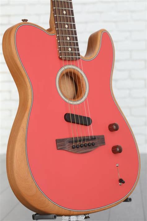 Fender Acoustasonic Player Telecaster Acoustic Electric Guitar Fiesta
