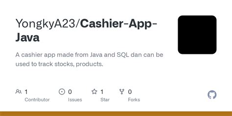 Github Yongkya23cashier App Java A Cashier App Made From Java And