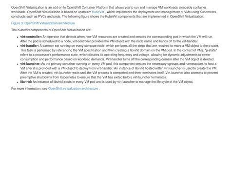 Openshift Virtualization Architecture Red Hat Openshift Virtualization With Dell Powerflex