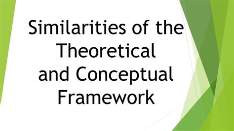 Similarities Of The Theoretical And Conceptual Framework Youtube