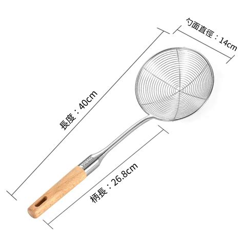 【盈億商行】天瓶工坊 304不銹鋼木柄漏勺 撈勺 過水勺 油炸撈勺 7吋 5吋 火鍋勺 Hw 680 Hw 682 蝦皮購物