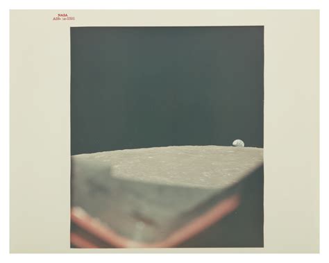 [apollo 8] Earthrise Vintage Nasa Red Number Photograph 24 December