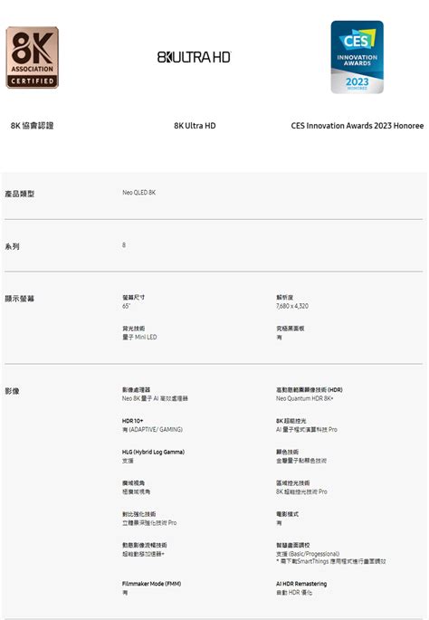 Samsung 三星 65吋 Neo Qled 8k 智慧顯示器 Qa65qn800cxxzw 台灣公司貨 含基本安裝 蝦皮購物