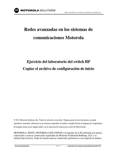 Nwt003 M04 Hp Switch Backup Lab Descargar Gratis Pdf Archivo De