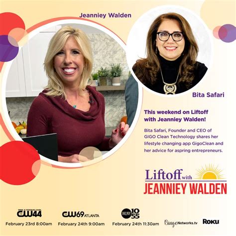 Bita Safari On Linkedin Meeting Jeanniey Walden And Appearing On Her Tv Show In New York Was Truly…