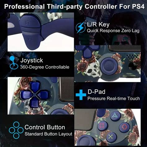 Oubang Wireless Controller For Ps4 Controller With Led Light 2 Motors