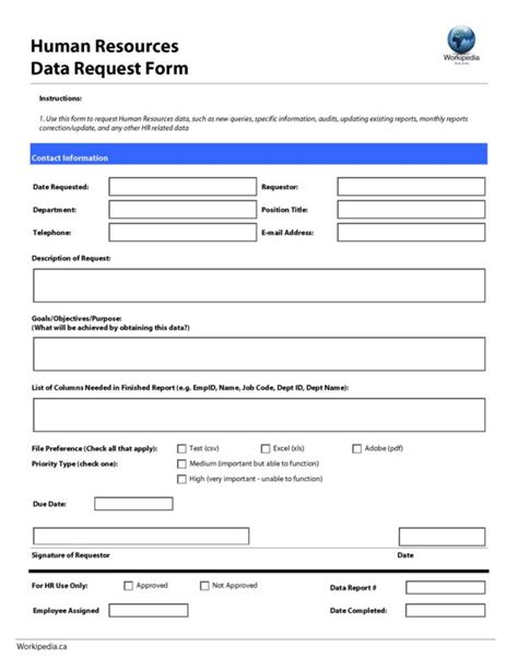 Data Request Form