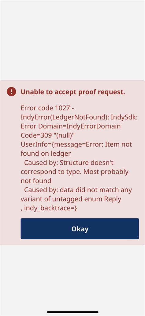 Unable To Share Proof Request With Animo Demo Issue 577 Openwallet