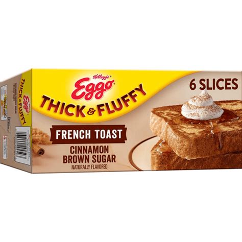 Eggo Thick And Fluffy Frozen French Toast Cinnamon Brown Sugar 126 Oz Frozen Waffles