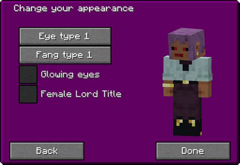Customization Vampirism