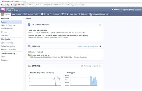 Check Point 600 Appliance Basic Setup Cybersecurity Memo