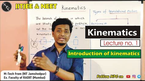 Kinematics Introduction 1 Neet Iitjee Narhare Physics Classes