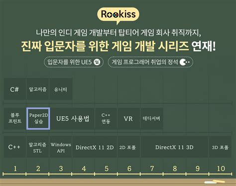 [입문자를 위한 ue5] part2 언리얼 엔진 2d 게임 개발 입문 강의 rookiss 인프런
