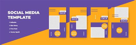 Creative Social Networks Stories Design Vertical Banner 5423104 Vector