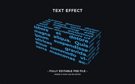 Premium PSD Shapes Text Effect