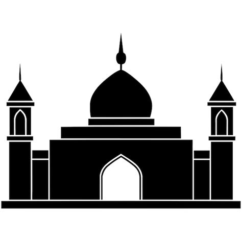 미니멀 터 아트 일러스트레이션 검은색 실루 색 배경 프리미엄 벡터