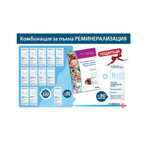 ШУСЛЕРОВИ СОЛИ Dhu Комбинация за пълна реминерализация с подарък на ТОП цена Аптеки Афиа