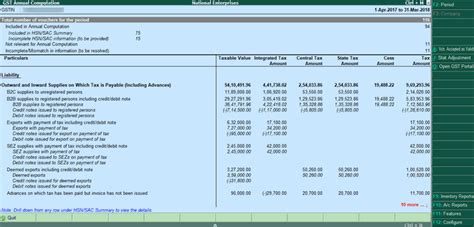 GST Annual Computation
