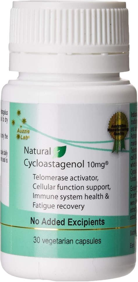 Amazon.com: Natural Cycloastragenol 10 mg, 30 Capsules : Health & Household