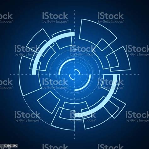 Sci Fi Antarmuka Pengguna Futuristik Hud Teknologi Latar Belakang