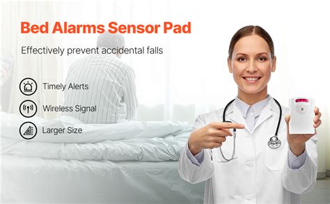 Vevor Bed Alarm System For Elderly Adults Wireless Bed Sensor Pad With
