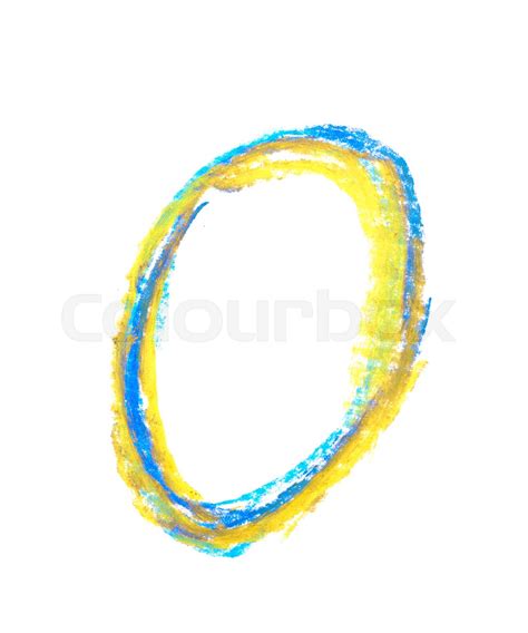 Hand Drawn Number Symbol Isolated Stock Image Colourbox