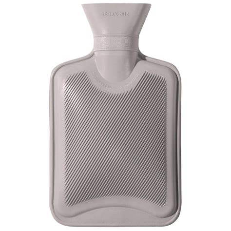 Hometop Premium Classic Rubber Hot Water Bottle 1l Ash Grey For Sale