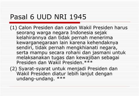 Pasal 6 Uud 1945 Berbagi Informasi