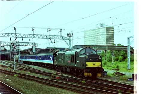 35mm Railway Colour Negative Class 37 403 At Crewe £195 Picclick Uk