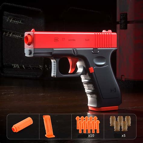 3d Printed Glock Shell Eject Blaster Fidget Stress Relief Toy Gun Kublai