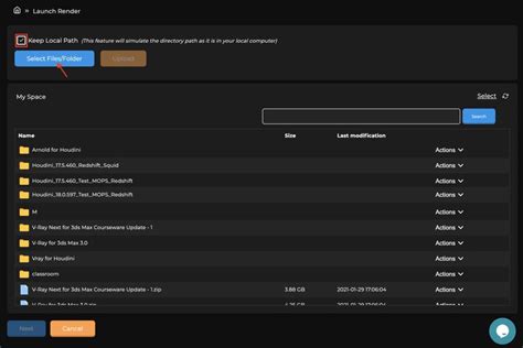 Simulate Local Path Upload Blender Projects 3s Cloud Documentation