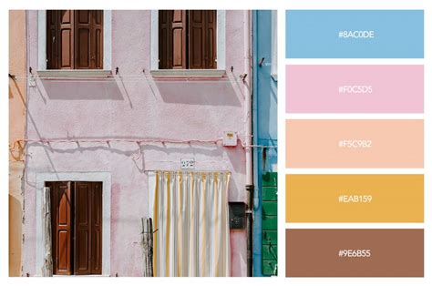 Facade Color Palette Hex Codes Pastel Colors Support Visme