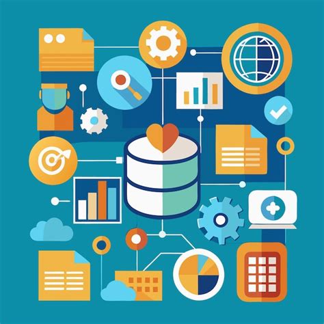 Flat Design Concept Of Global Network And Data Premium Ai Generated Vector