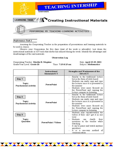 Done Learning Task 04 Pdf Lecture Educational Technology