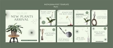 Free Psd Flat Design Plants Template