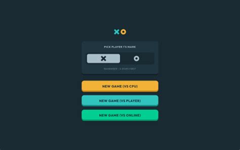 Frontend Mentor Tic Tac Toe Nextjs Coding Challenge Solution
