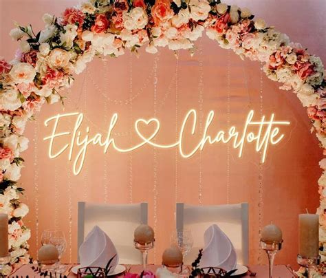 Neon Sign Custom Name Rustic Name Neon Sign Custom Neon Sign Battery