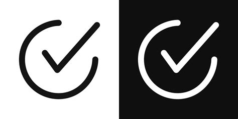 Checkbox Icon Set Check Box Tick Mark Symbol Vector Image