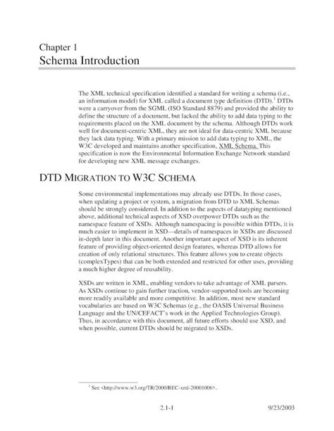 PDF Chapter 1 Schema Introduction The Exchange Network Schema