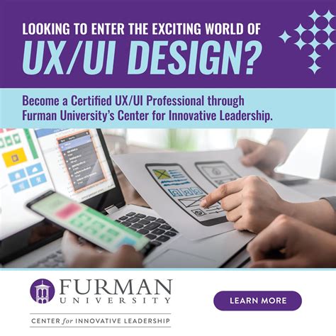 Center For Innovative Leadership At Furman University On Linkedin Ux And Ui Certification