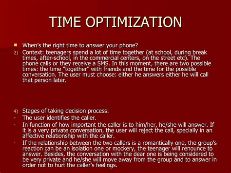 Time Optimization Ppt