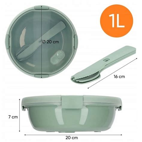 Pojemnik na żywność Smart Eco Line LUNCH L okrągły