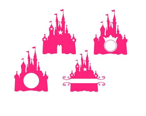 Princess Castle Svg Vinyl Cut Files Cricut Design Spac