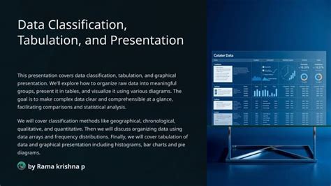 Data Classification Tabulation And Presentationpptx