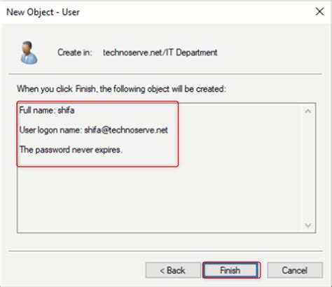 Creating Users And Groups Within An Organizational Unit On Windows Server