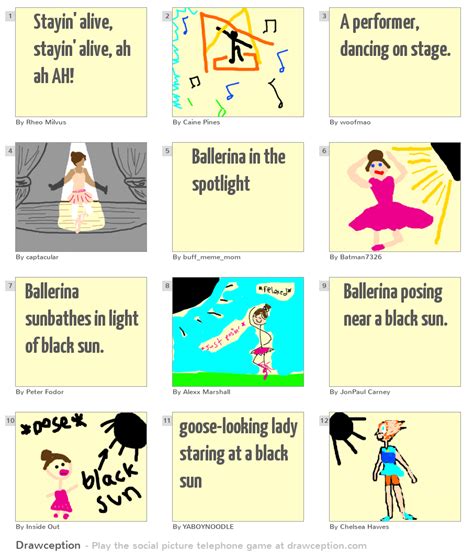 Stayin Alive Stayin Alive Ah Ah Ah Drawception