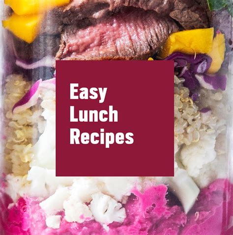Easy Work Lunches Pre